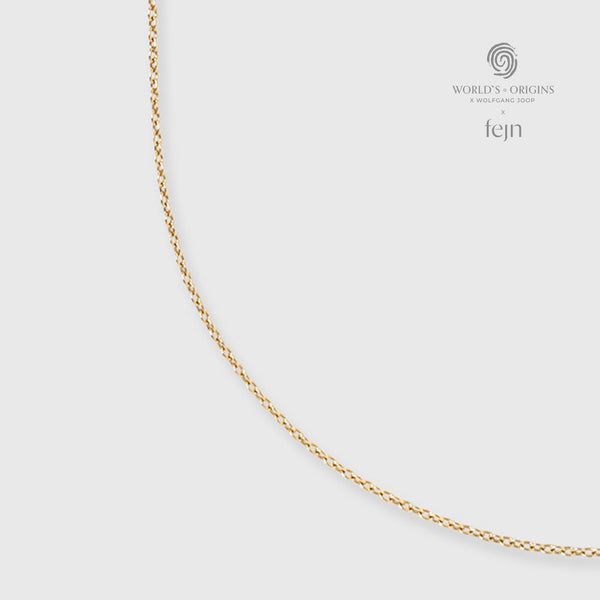 bold plain necklace M | solid gold | fejn jewelry